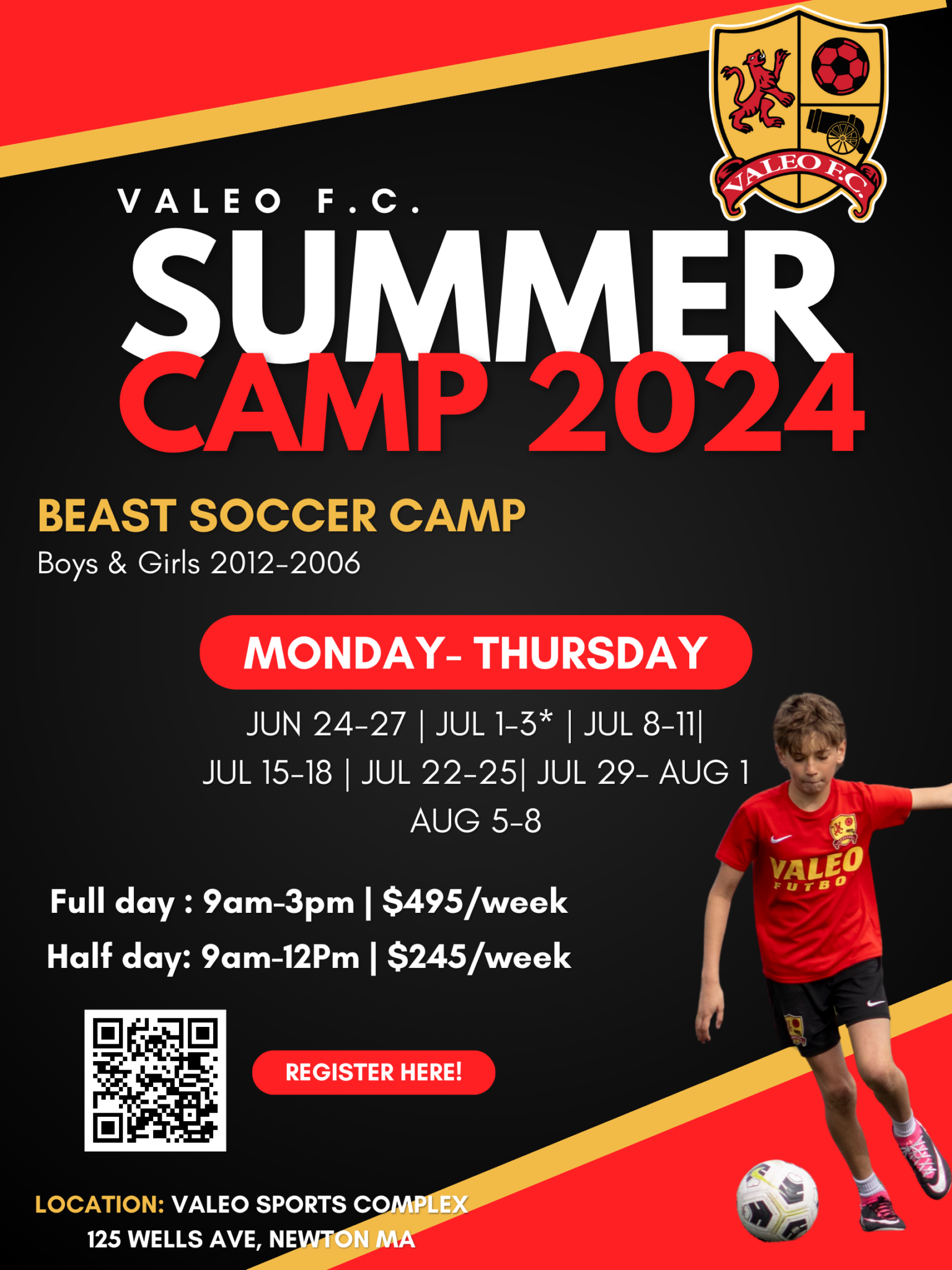 Valeo Futbol Club - Summer Soccer Camps